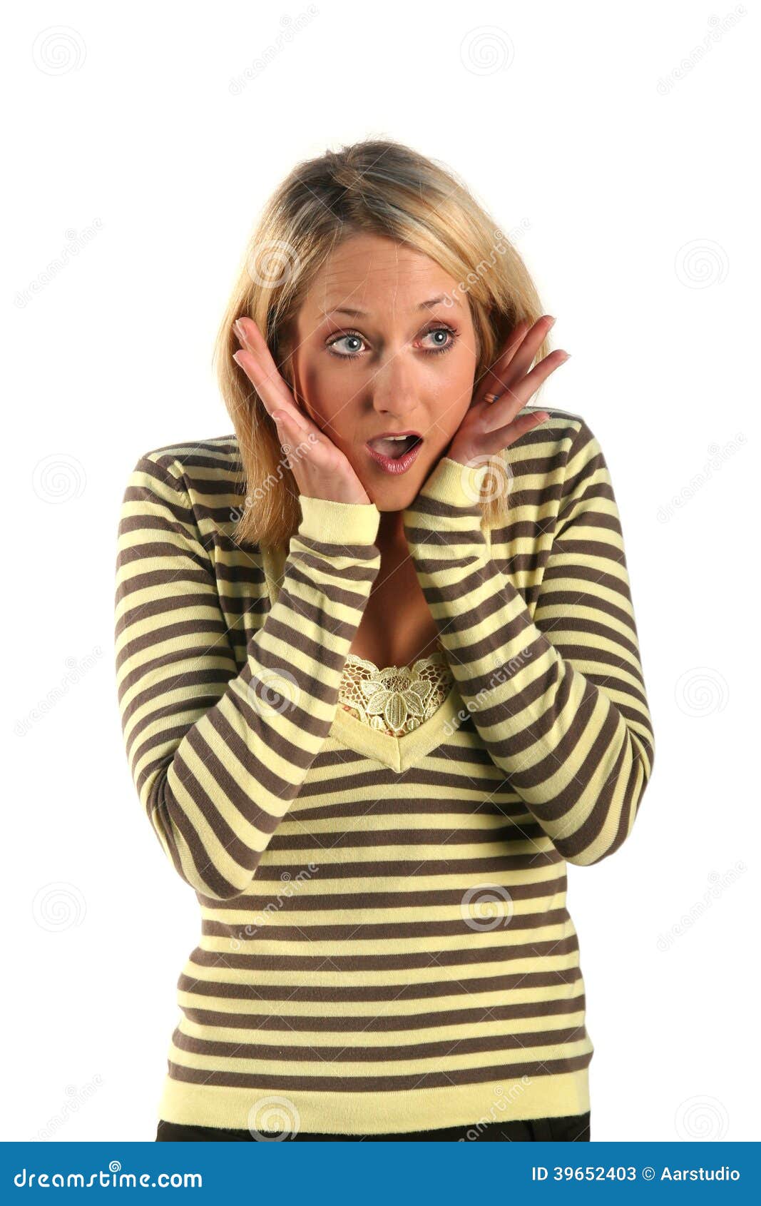 Scared girl stock image. Image of attractive, background - 39652403