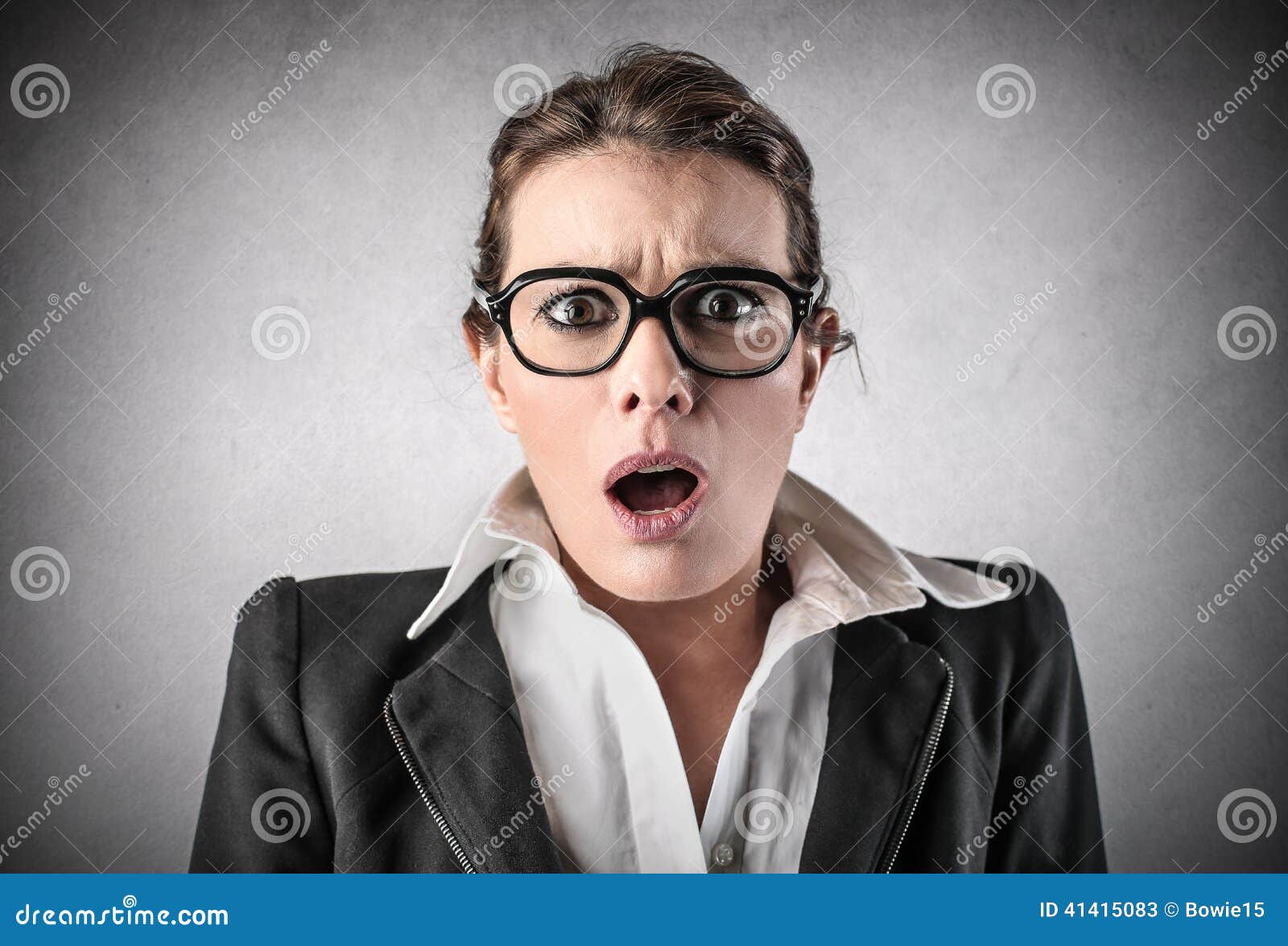 Scared girl stock image. Image of young, portrait, woman - 41415083