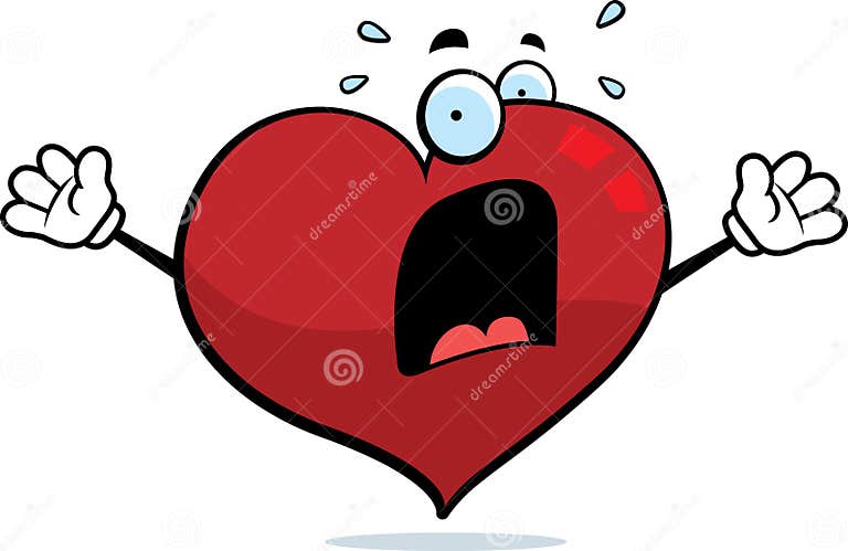 Scared Heart stock vector. Illustration of attack, love - 15036049