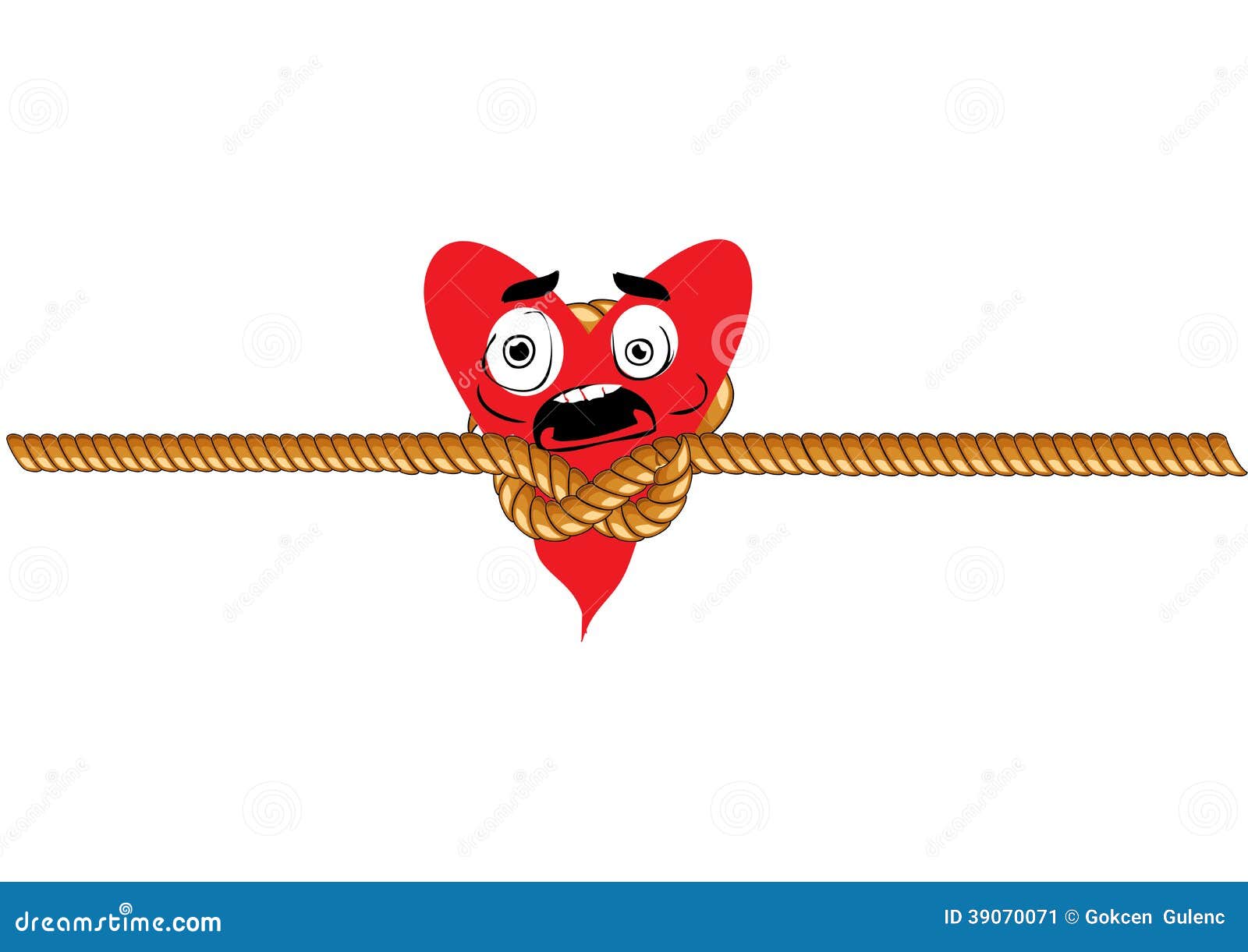 Scared heart stock vector. Illustration of passion, heart - 39070071