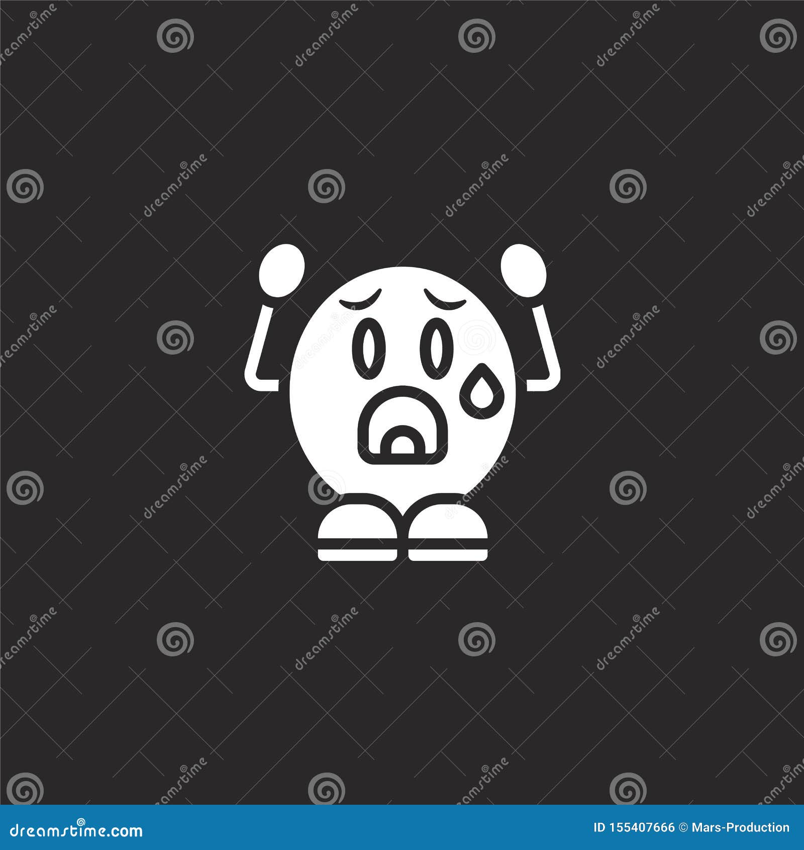 Scared Icon. Filled Scared Icon for Website Design and Mobile, App ...