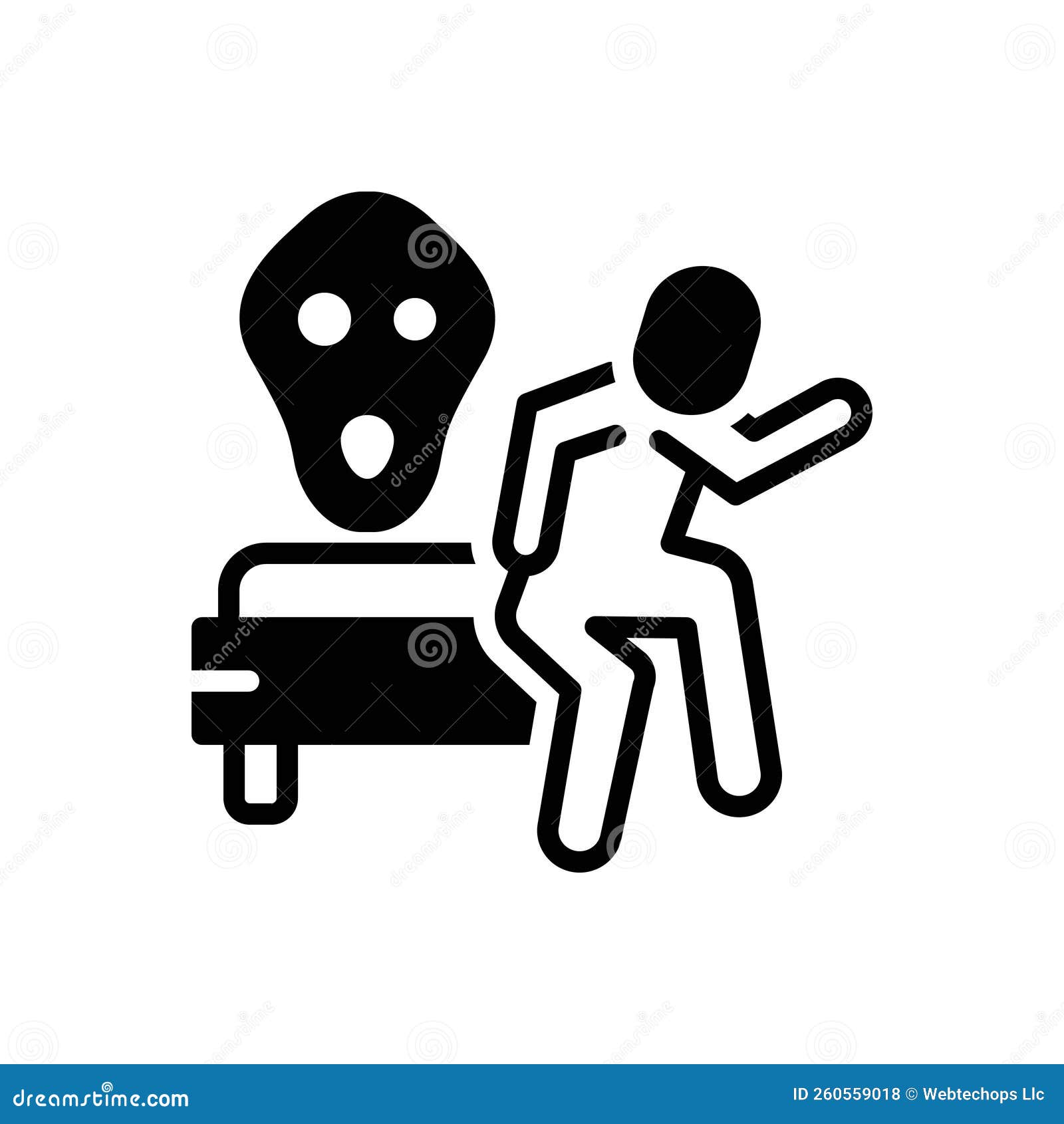 Horrified Man Icon, Isometric Style Vector Illustration | CartoonDealer ...