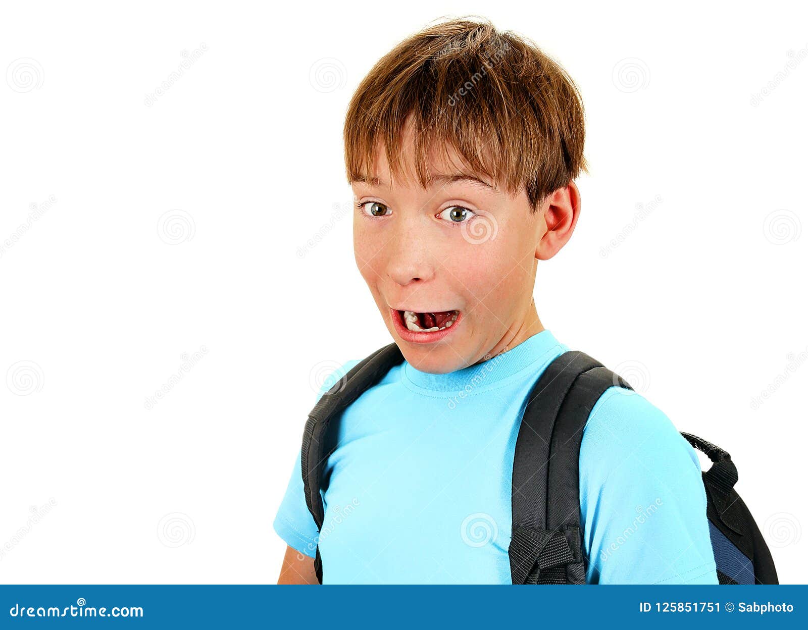 Surprised and Scared Kid stock image. Image of schoolchild - 125851751