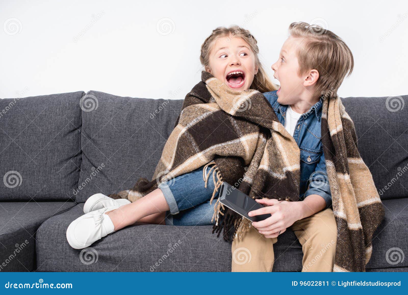 Scared Group Of Kids