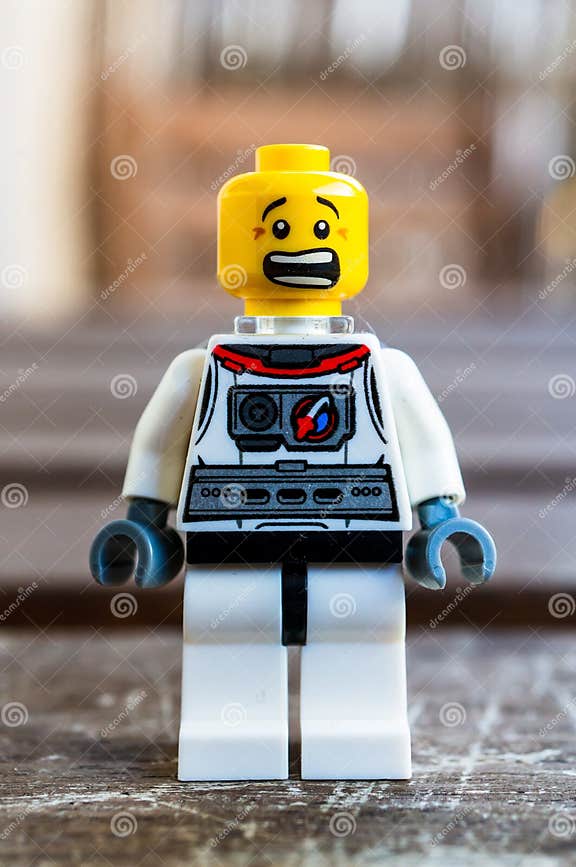 Scared Lego Astronaut Figurine Editorial Photography - Image of play ...