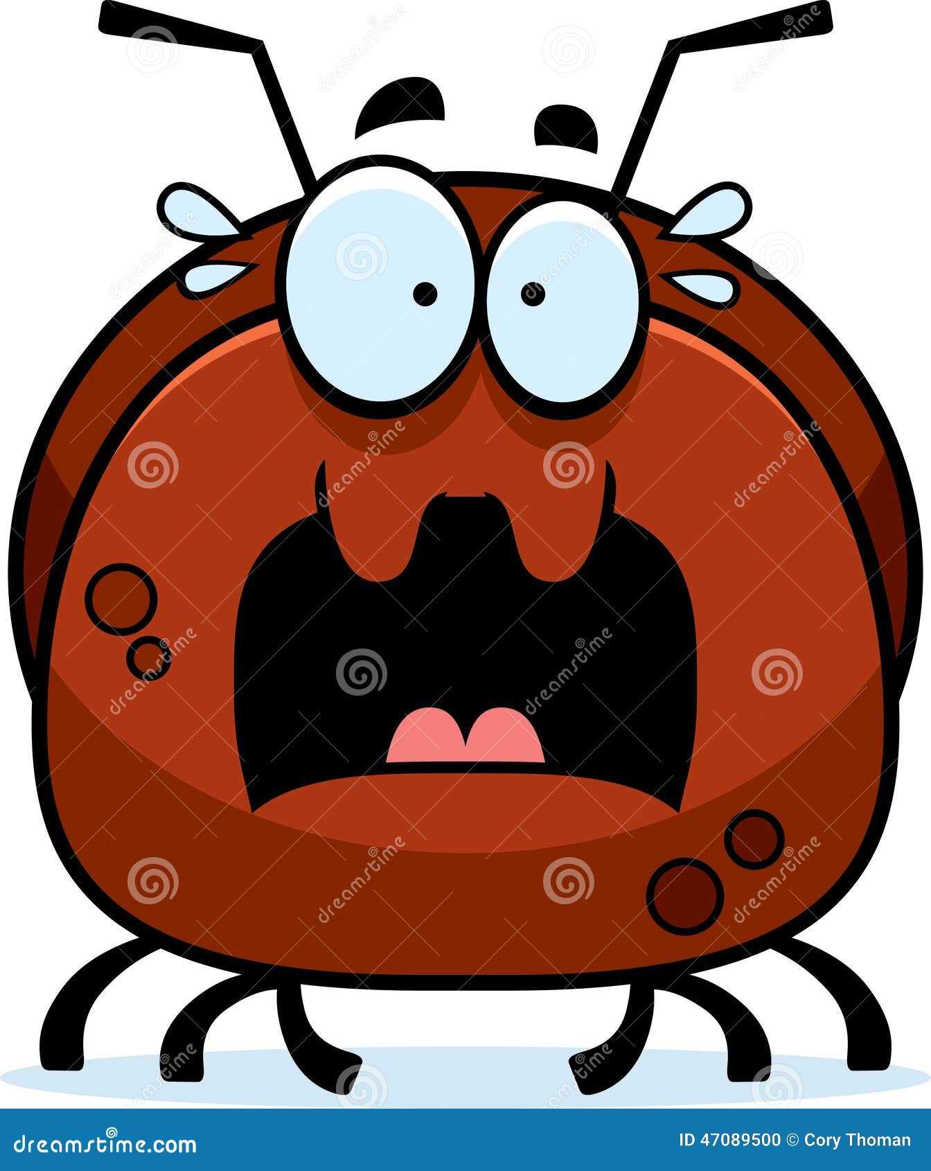 Scared Little Ant stock vector. Illustration of pest - 47089500