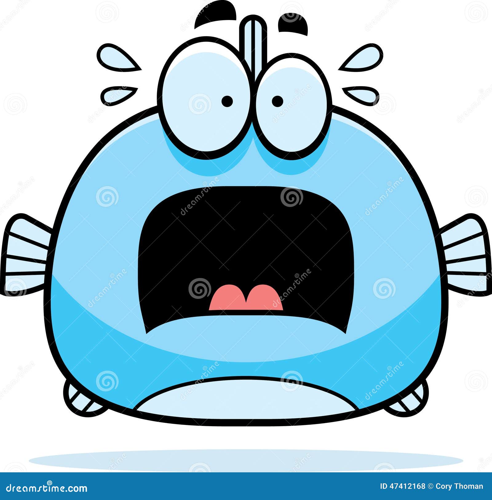 Fear Face Expression Clipart Fish