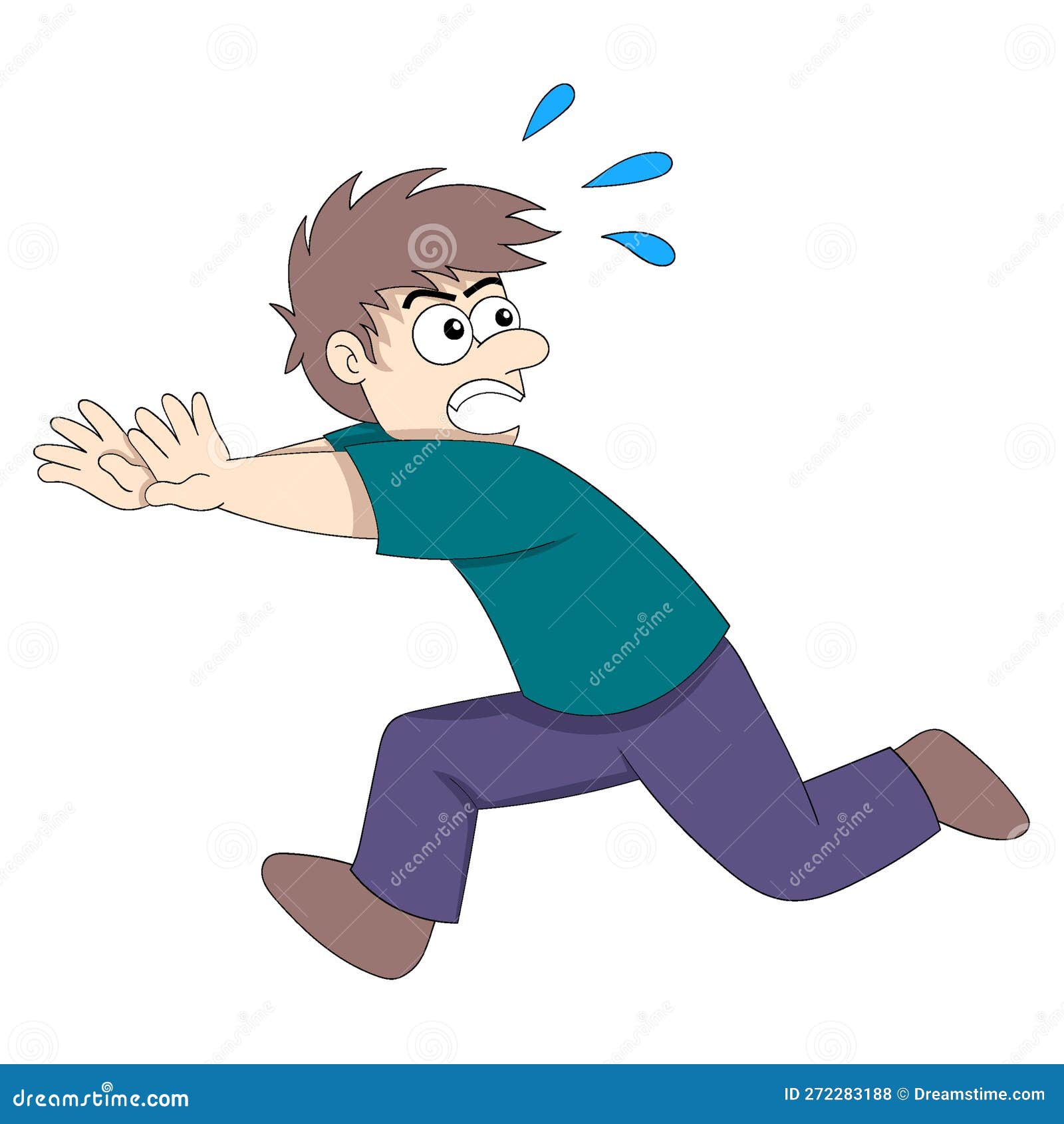 Scared Man Running Away Clipart Scared Man Running Away Clipart