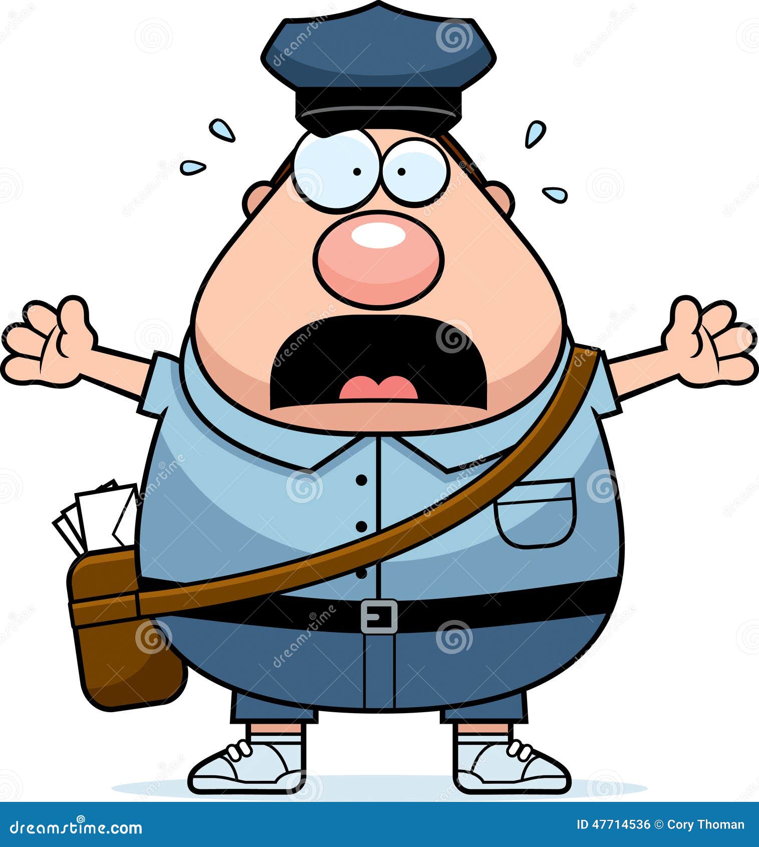 Simple Mailman Cartoon