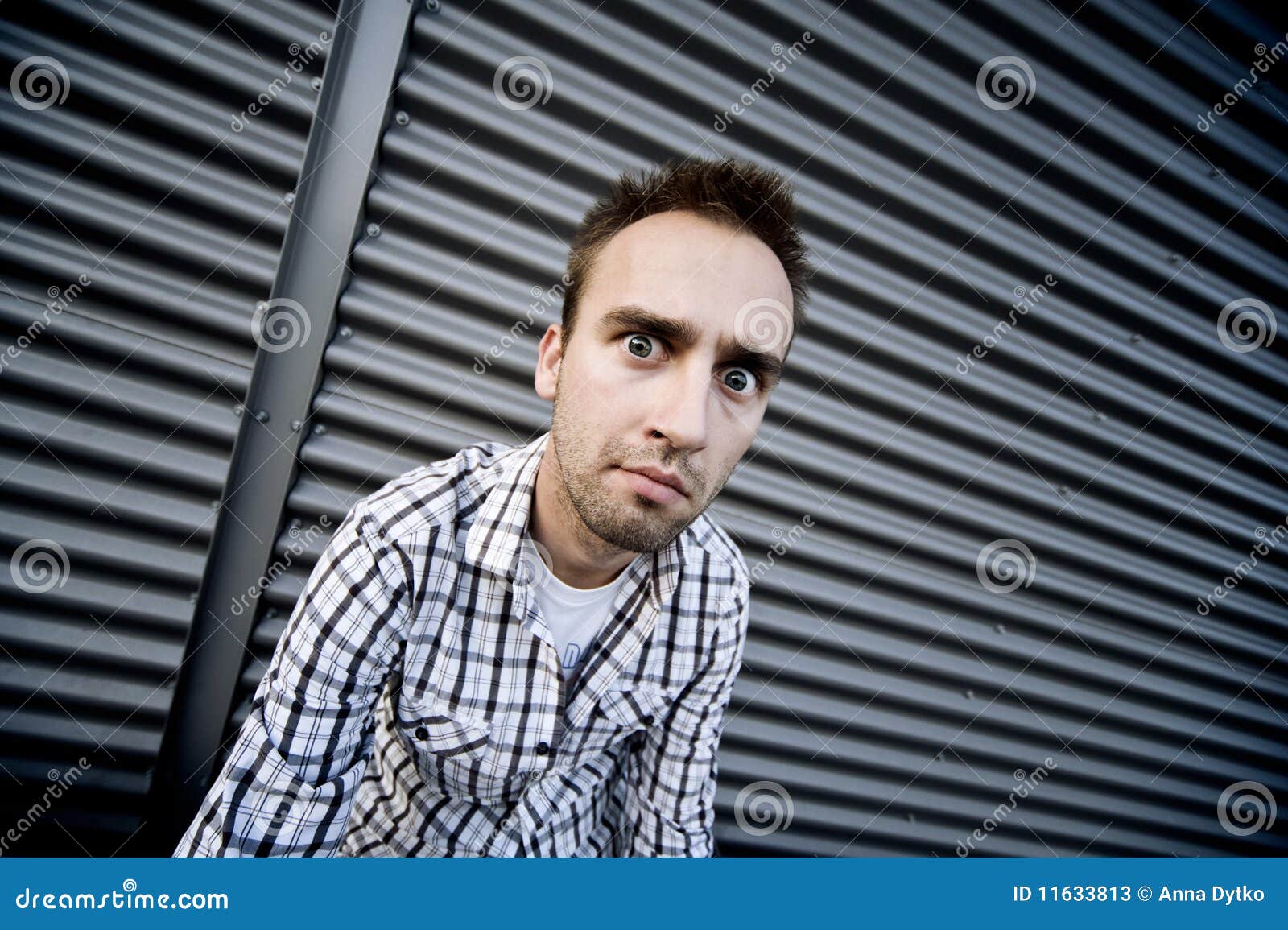 Scared man stock image. Image of expression, unhappy - 11633813