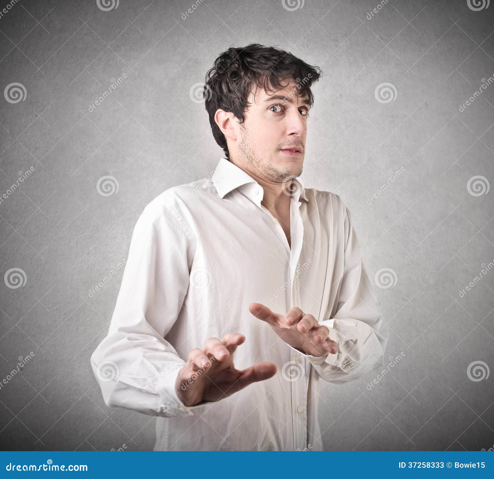Scared man stock image. Image of risky, repugnance, fraid - 37258333