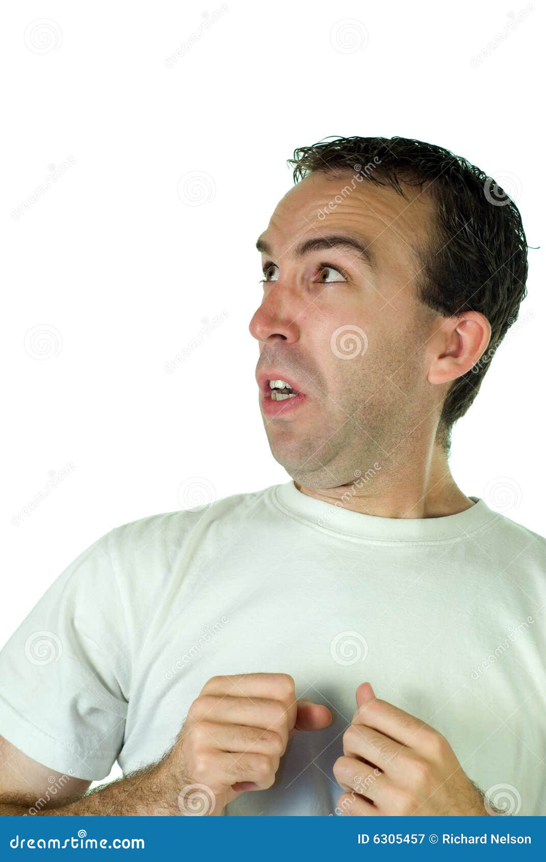 Scared Man Royalty Free Stock Photography - Image: 6305457