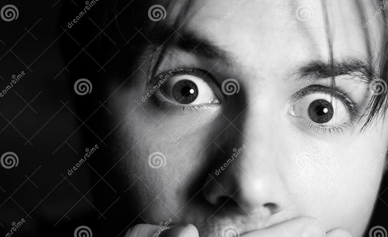 Scared man stock image. Image of closeup, eyes, shock - 6798261
