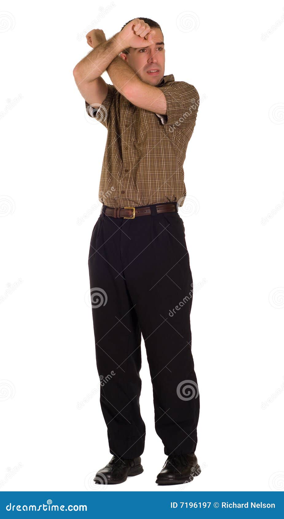 Man Scared Full Body