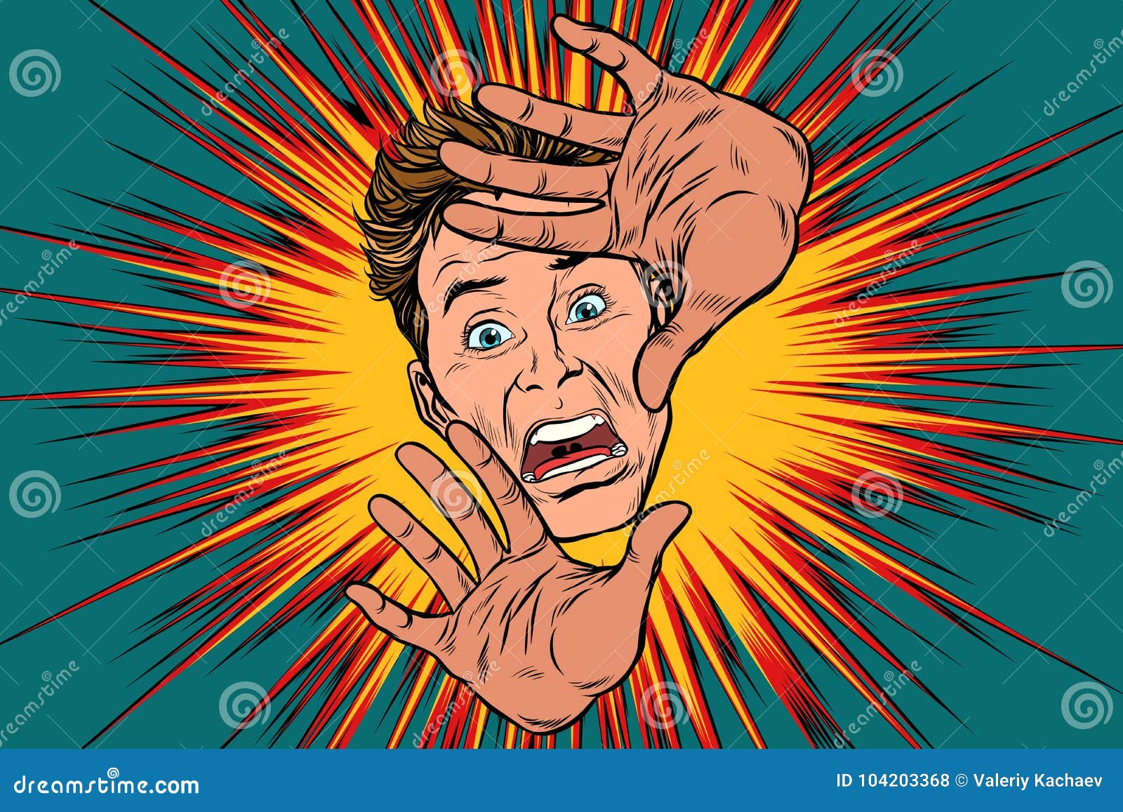 Scared Boy Cartoon Vector | CartoonDealer.com #48818269