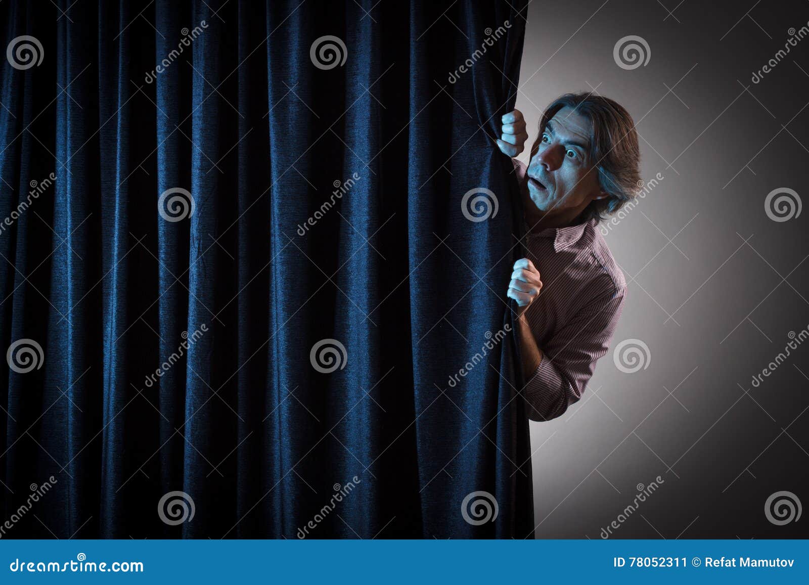 Scared Person Hiding