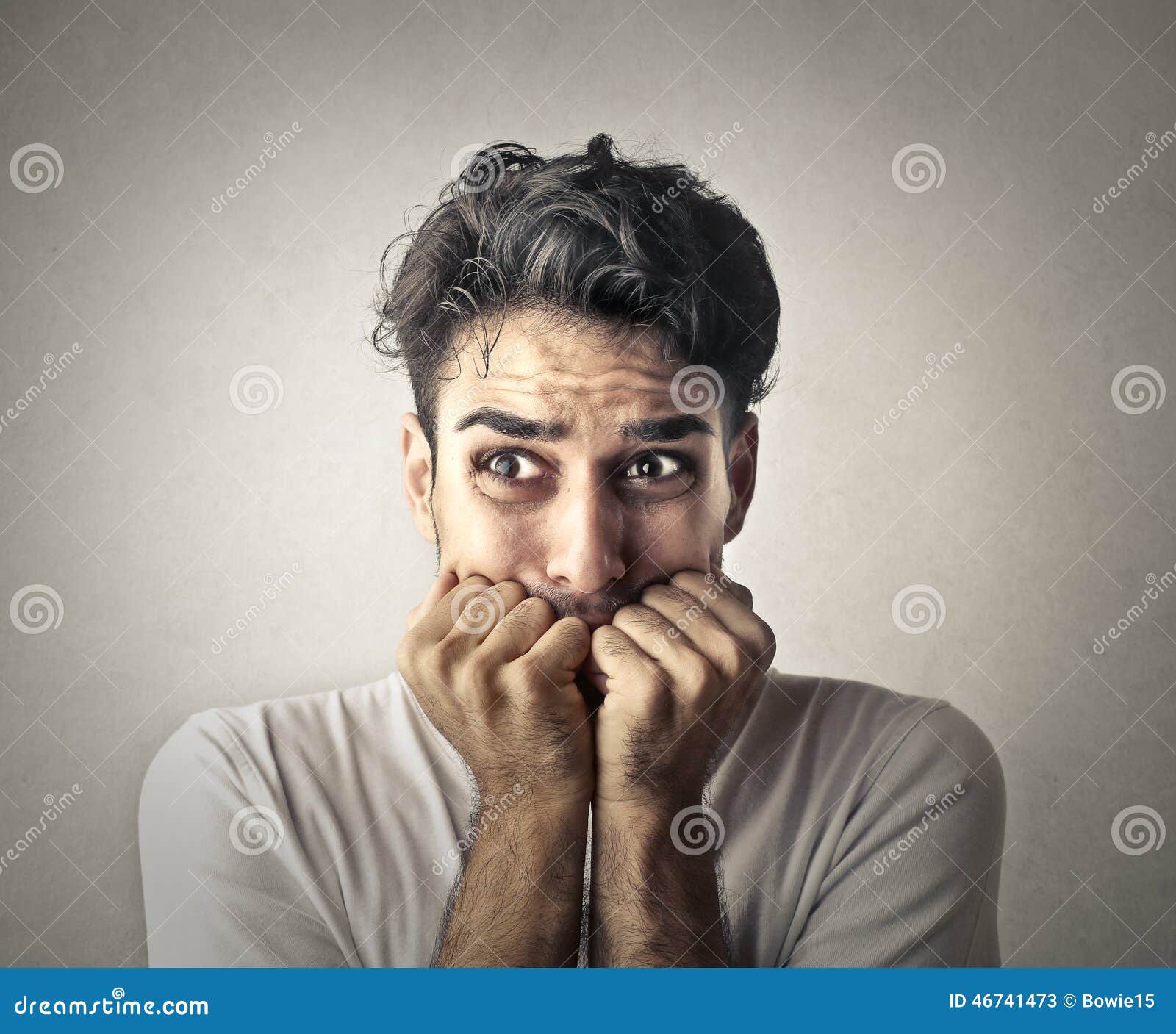 Scared man stock image. Image of scared, caucasian, fear - 46741473