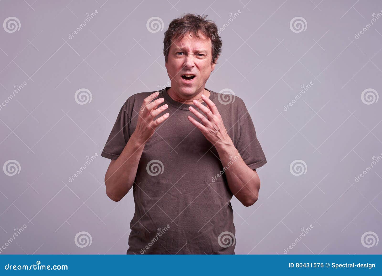 A scared man stock photo. Image of attitude, scare, shock - 80431576