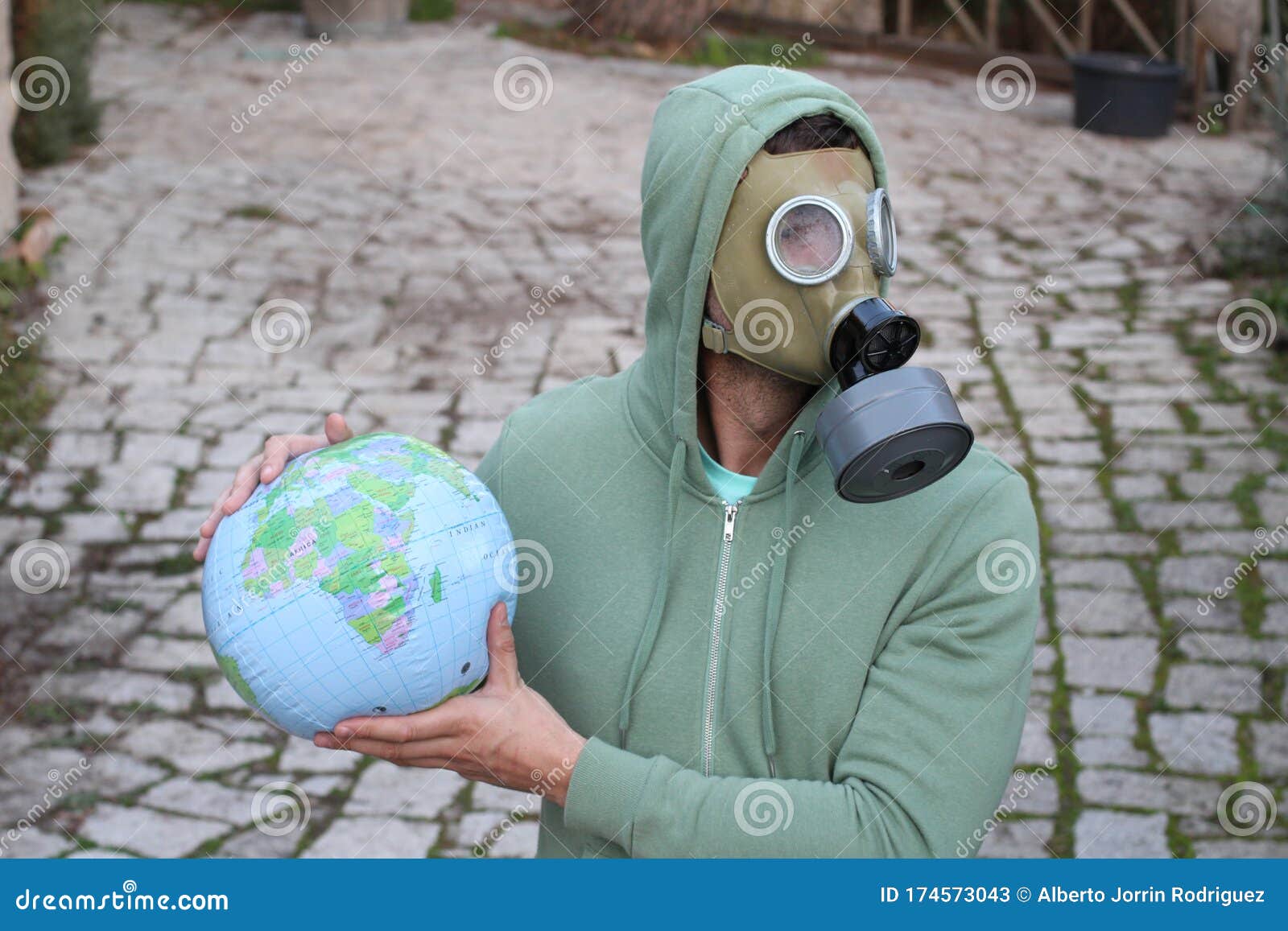 Scared Man during Virus Outbreak Stock Image - Image of chemical ...