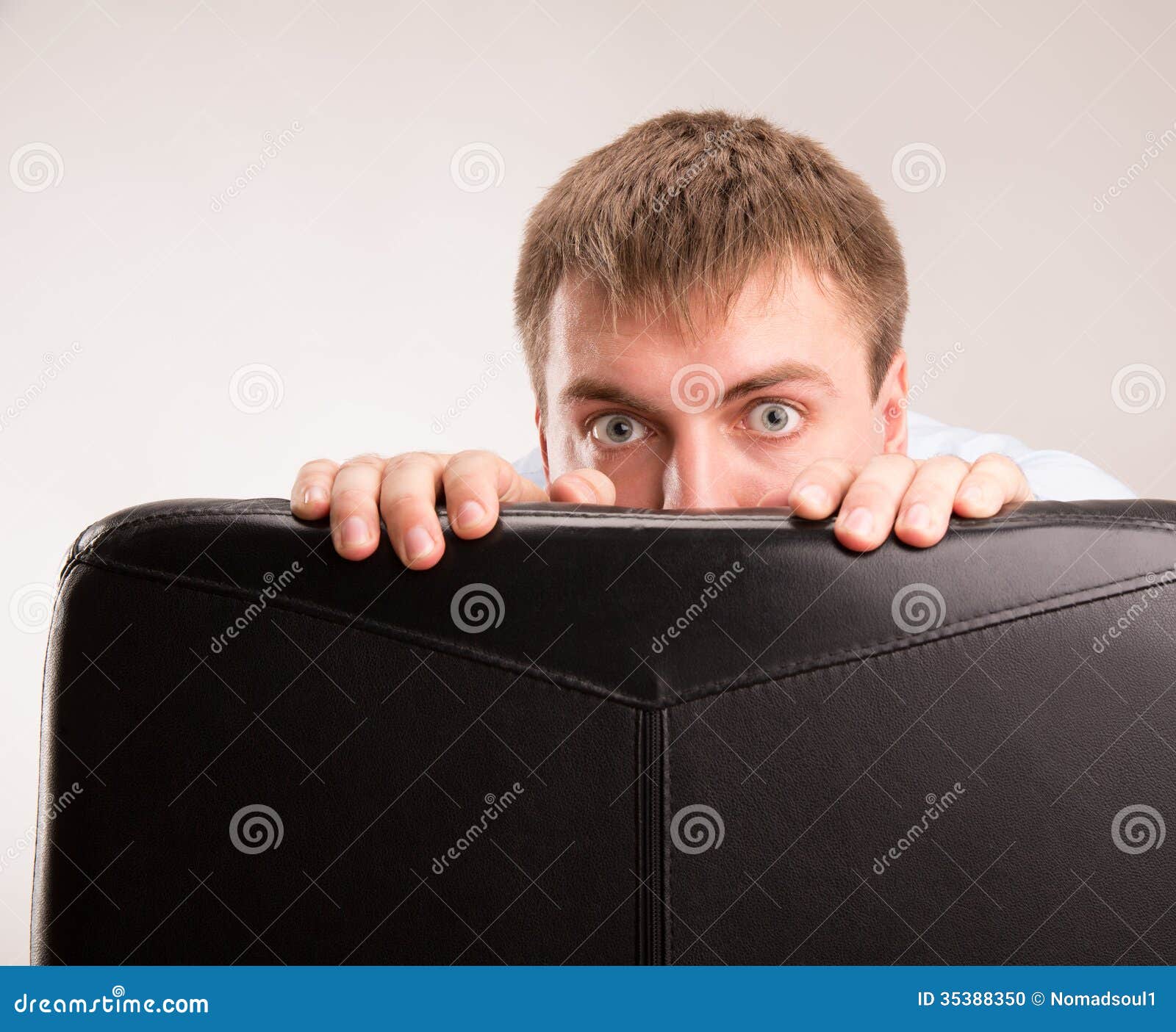 Scared Person Hiding