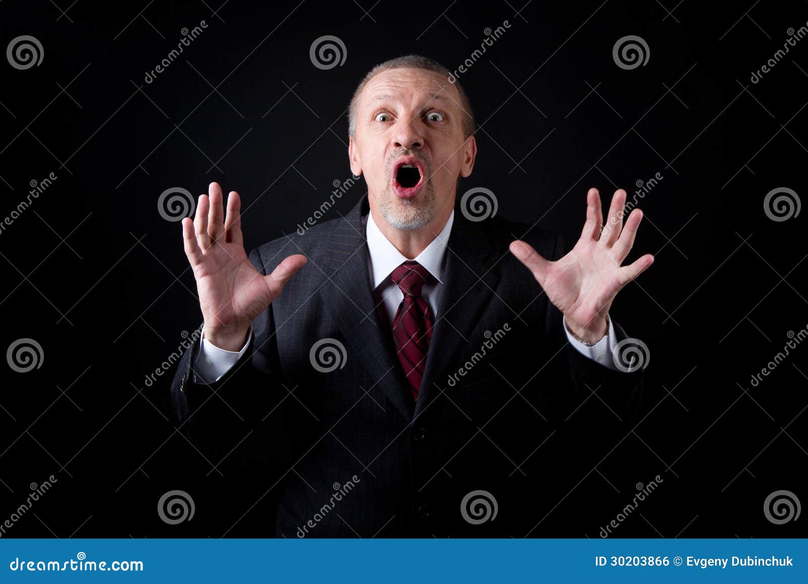 Scared mature man stock photo. Image of independent, camera - 30203866