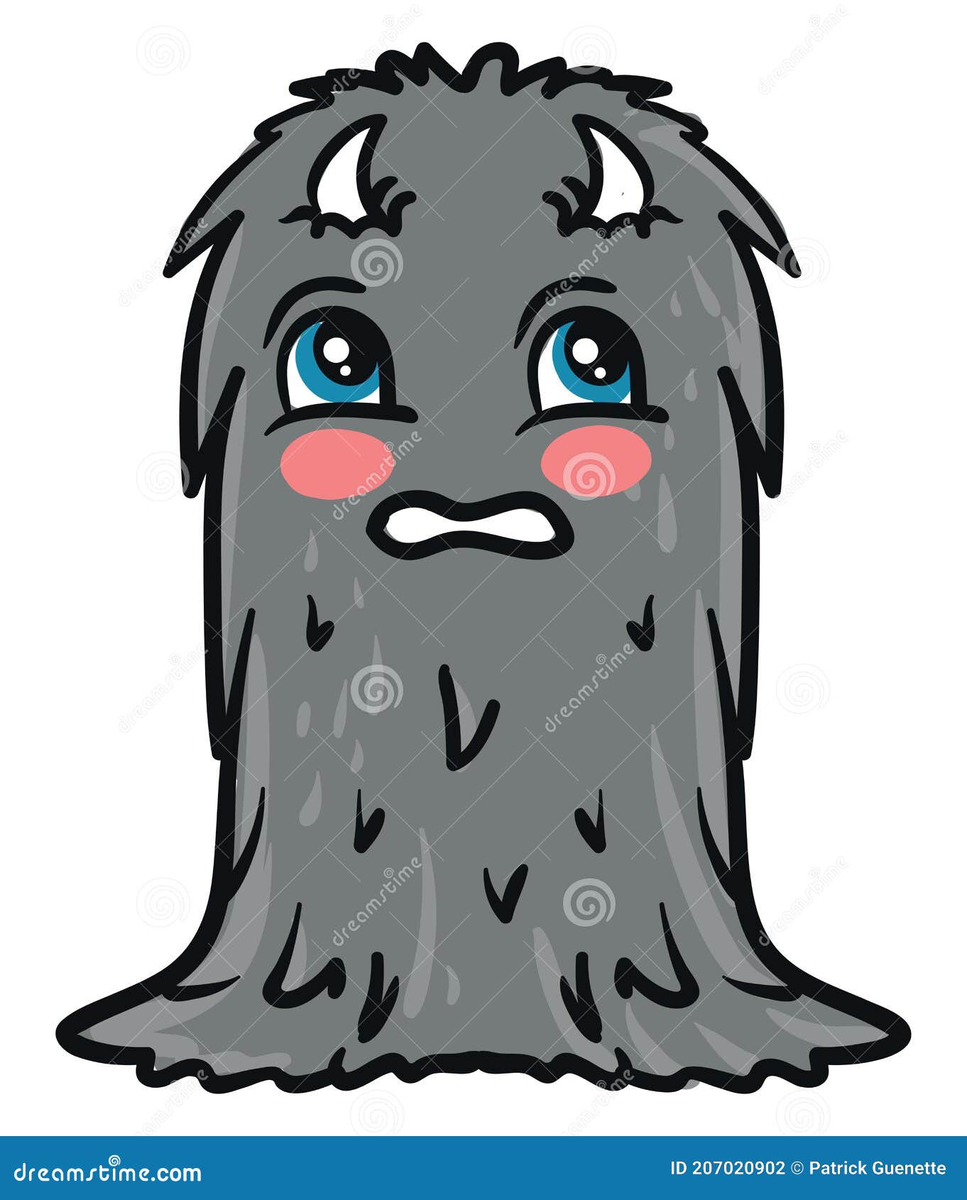 Scared Monster, Illustration, Vector Stock Vector - Illustration of ...