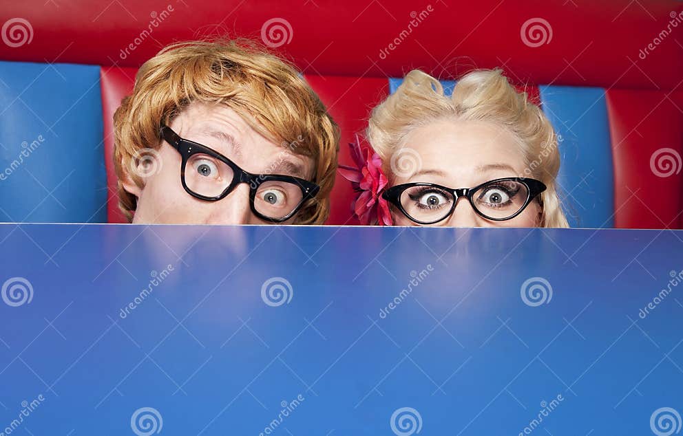 Scared nerds stock photo. Image of problem, nerd, curious - 22148094