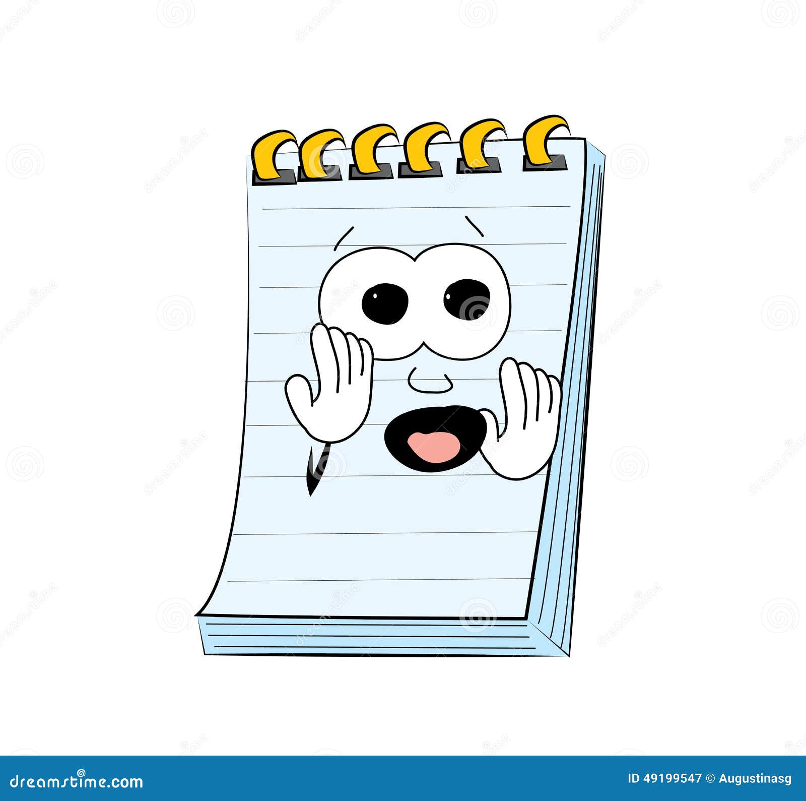 Scared notes cartoon stock illustration. Illustration of scare - 49199547