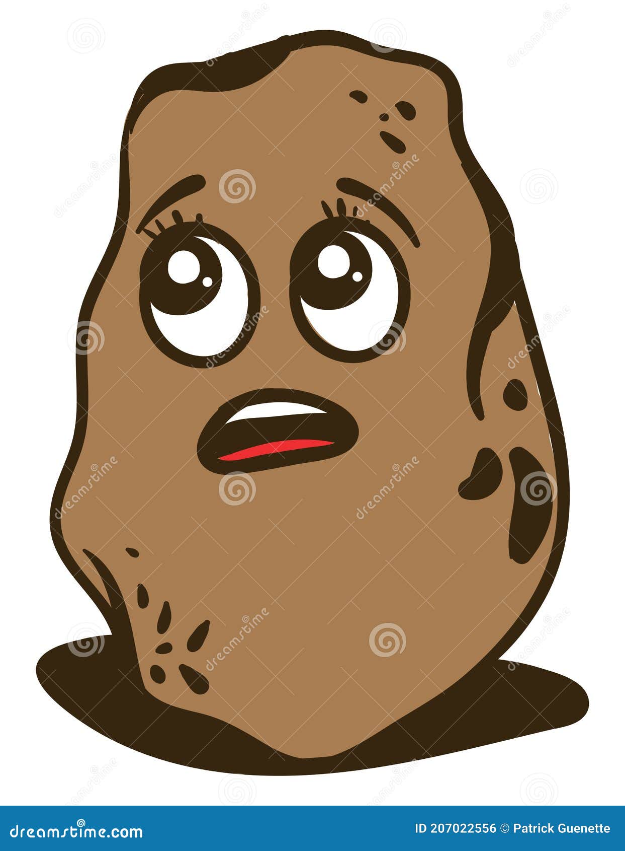 Scared Potato Cartoon | CartoonDealer.com #48897710