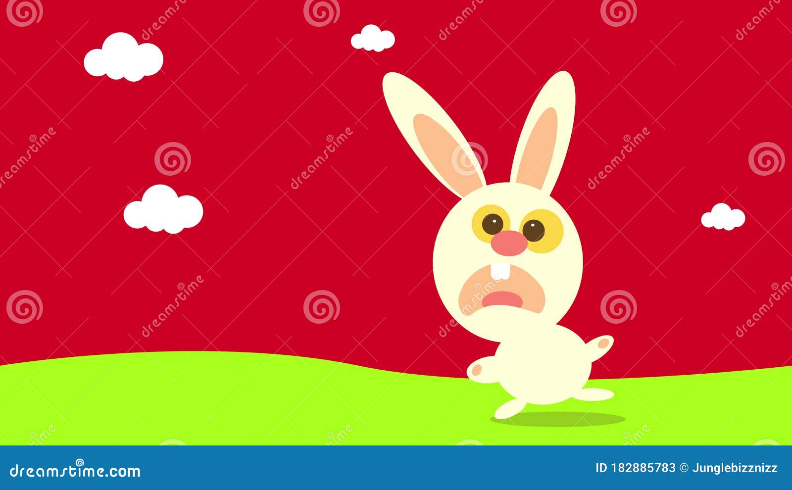 Scared Rabbit Caught by Accident Doing Something Bad Stock Video ...