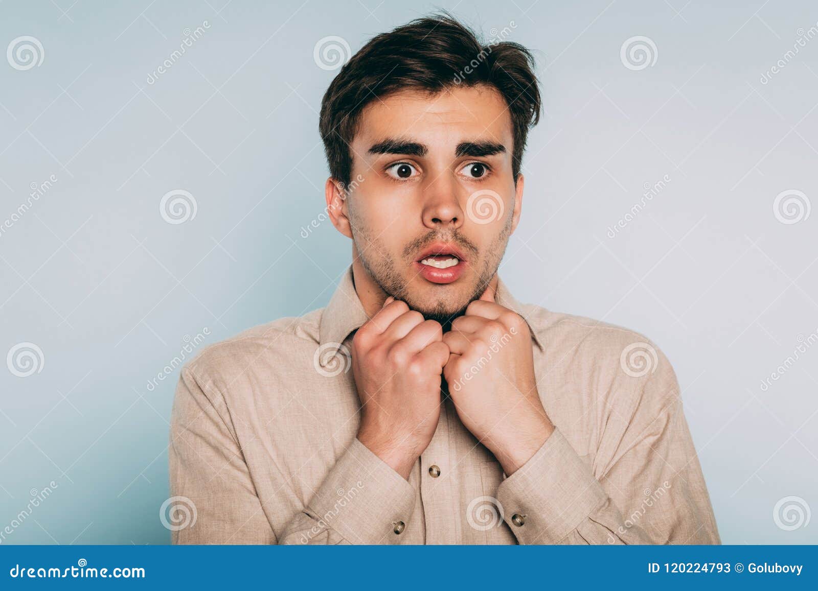Scared Shocked Terrified Startled Man Hand Emotion Stock Image - Image ... Scared Shocked Terrified Startled Man Hand Emotion Stock Image - Image ...
