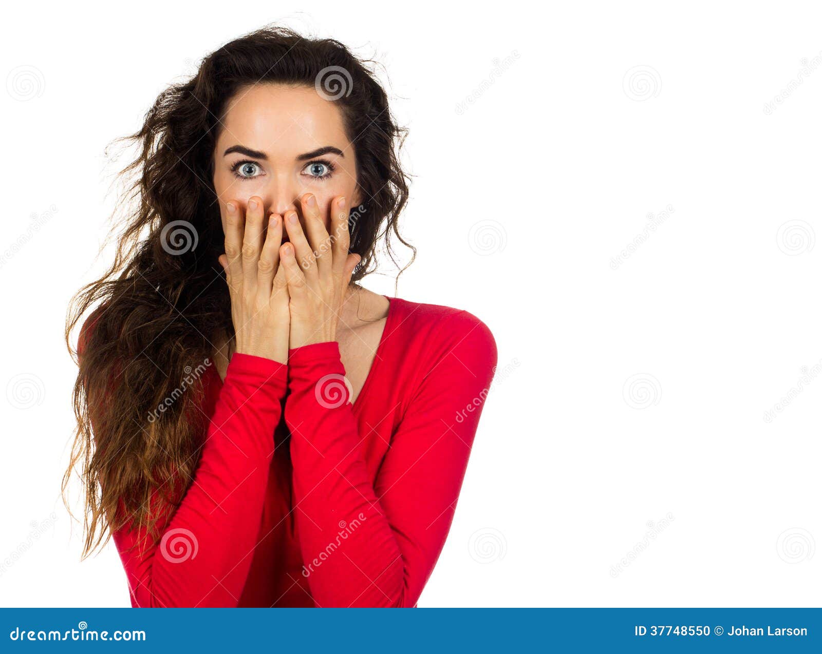 Scared shocked woman stock photo. Image of mouth, face - 37748550