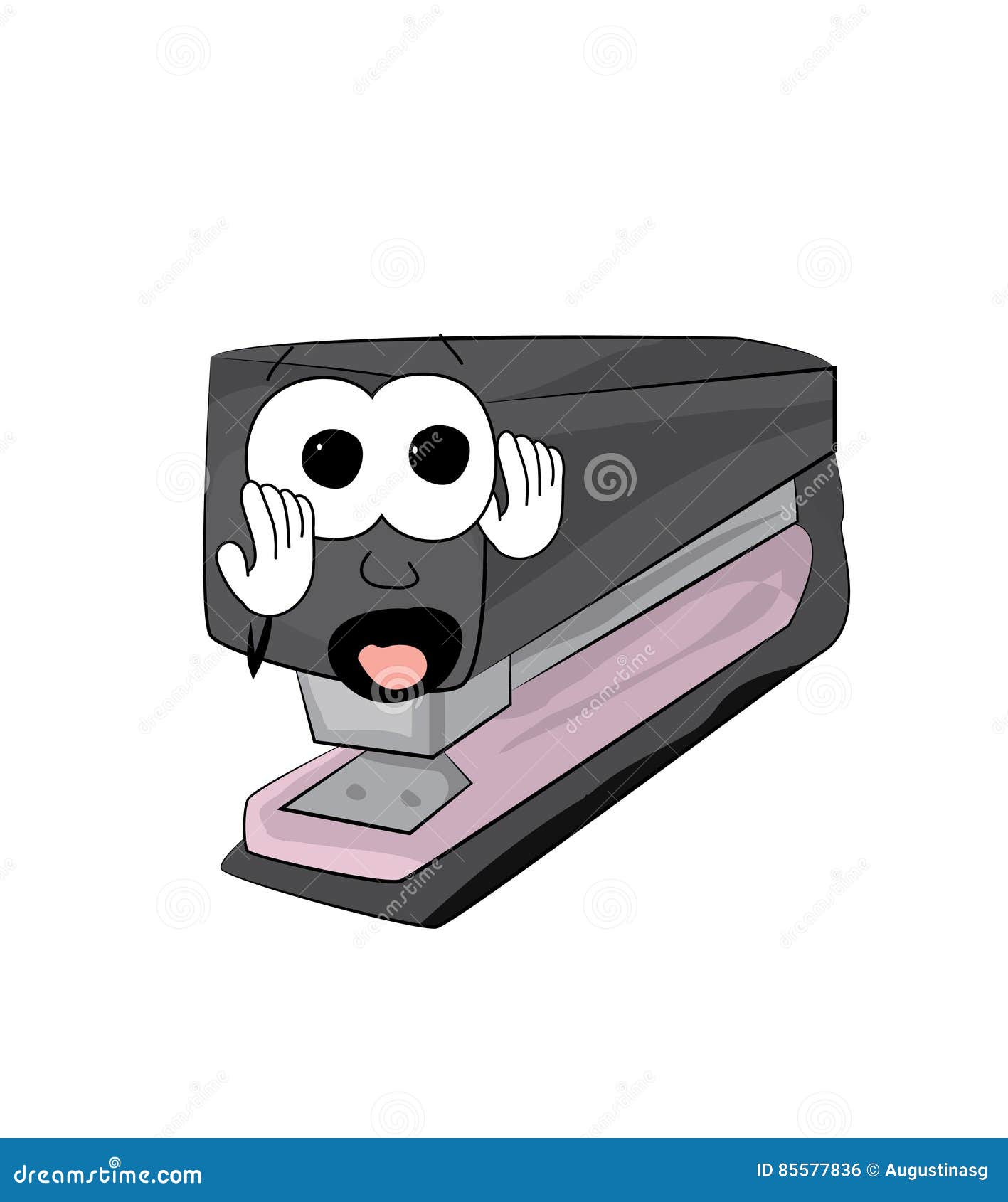 Scared Stampler cartoon stock illustration. Illustration of cartoon ...