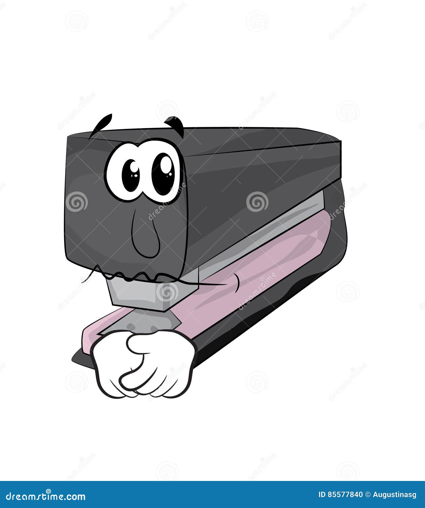 Scared Stampler cartoon stock illustration. Illustration of scared ...