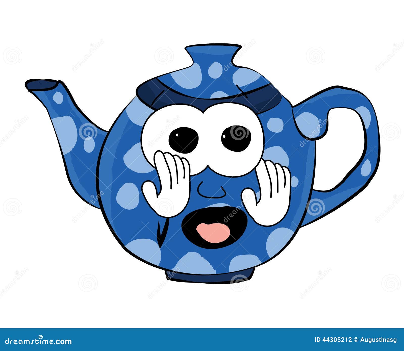 Sad Teapot Cartoon Stock Illustration | CartoonDealer.com #44305138
