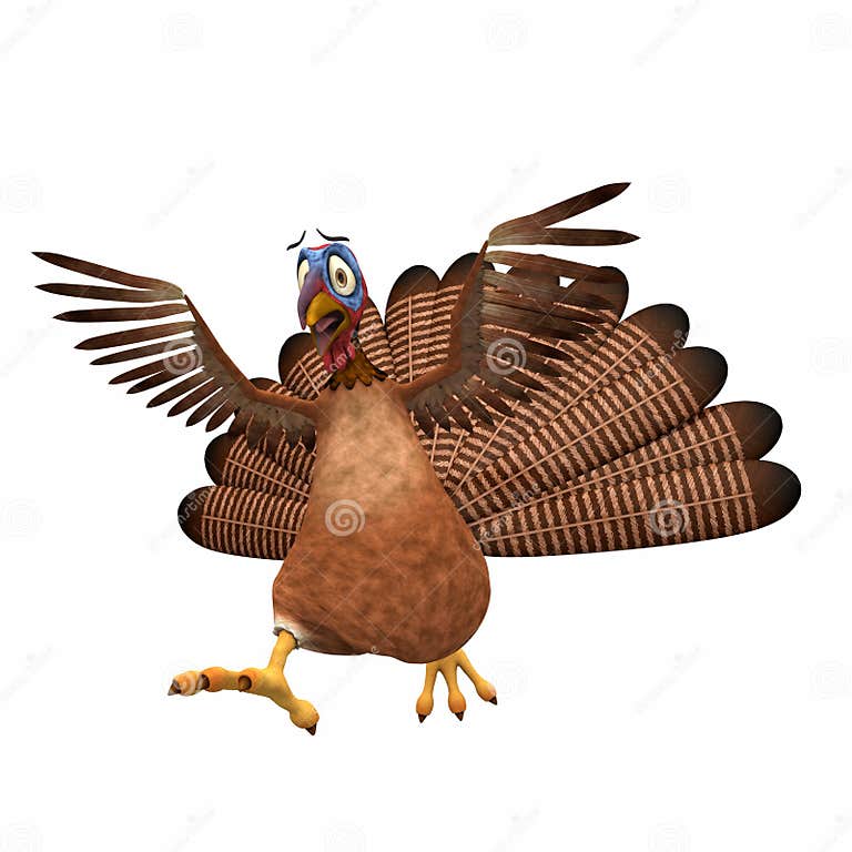 Scared Toon Turkey stock illustration. Illustration of humor - 27457656