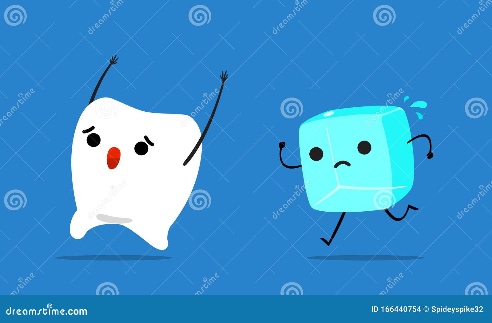 Scared Tooth Cartoon | CartoonDealer.com #43414739