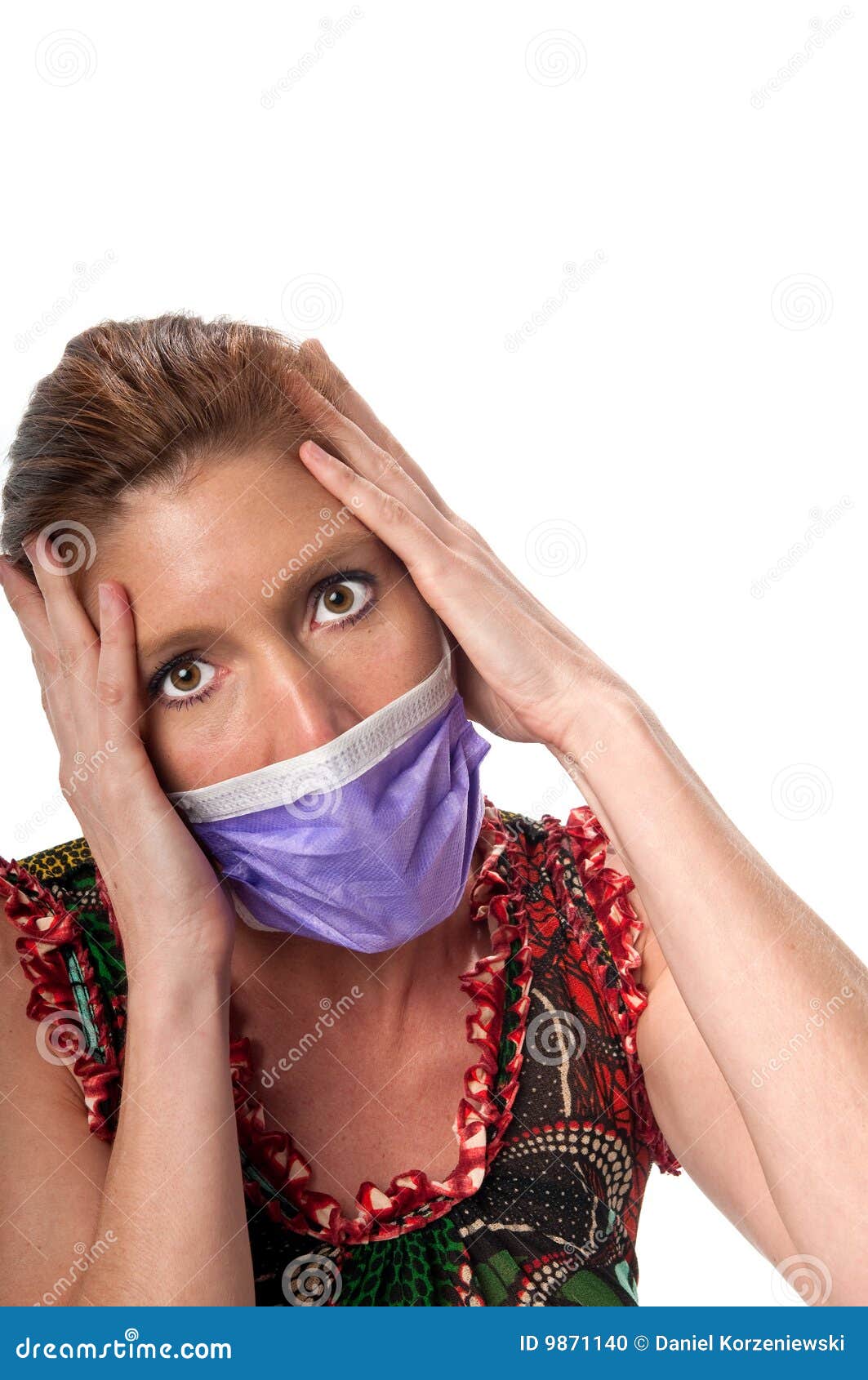 Scared of the virus stock photo. Image of illness, influence - 9871140
