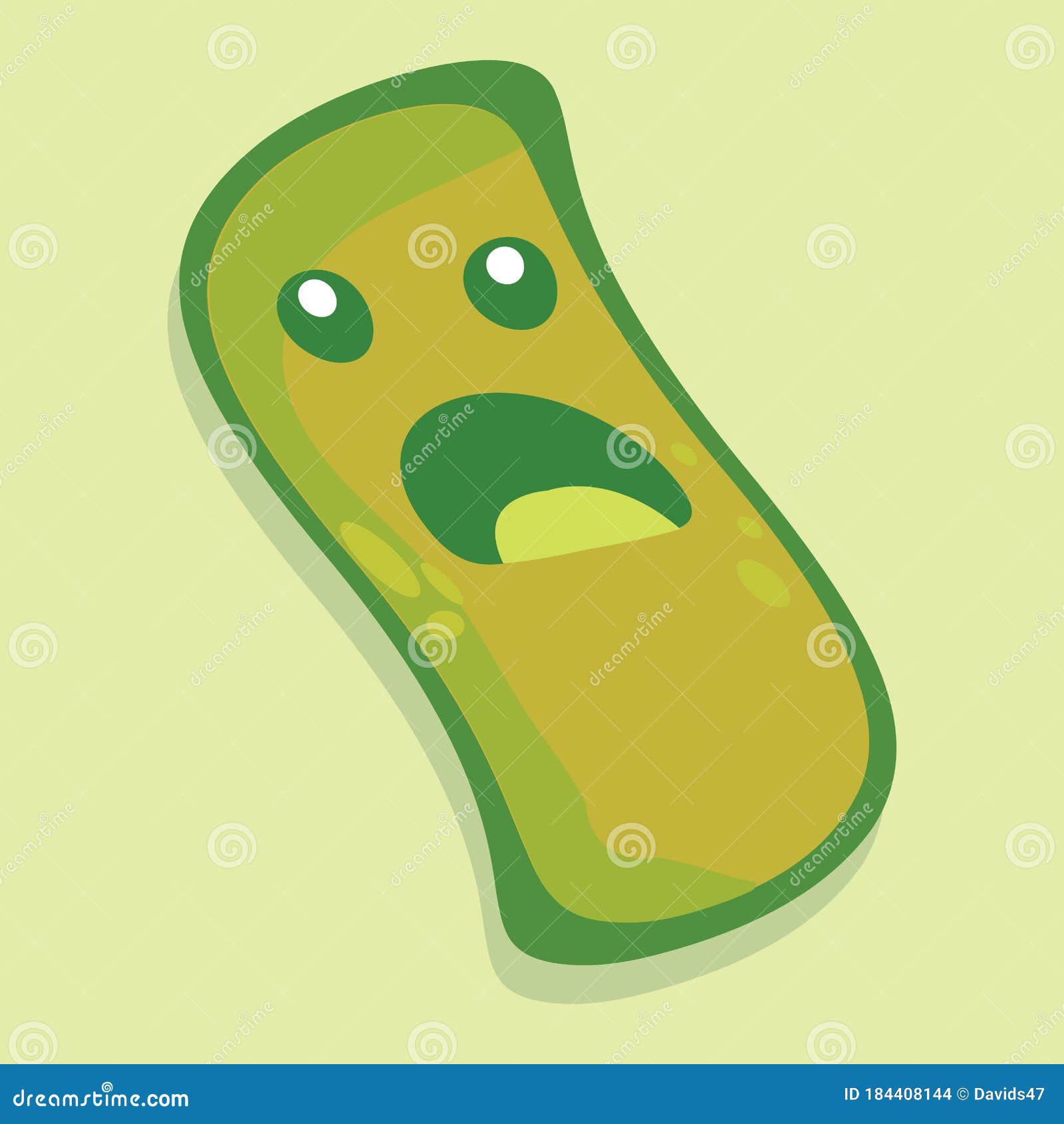 Scared virus cartoon stock vector. Illustration of coronavirus - 184408144