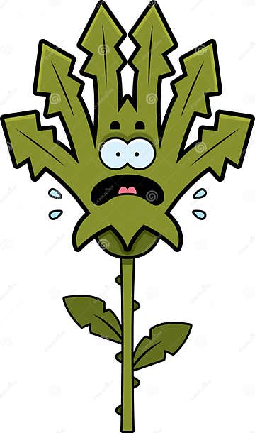 Scared Weed stock vector. Illustration of weeds, terror - 47754265