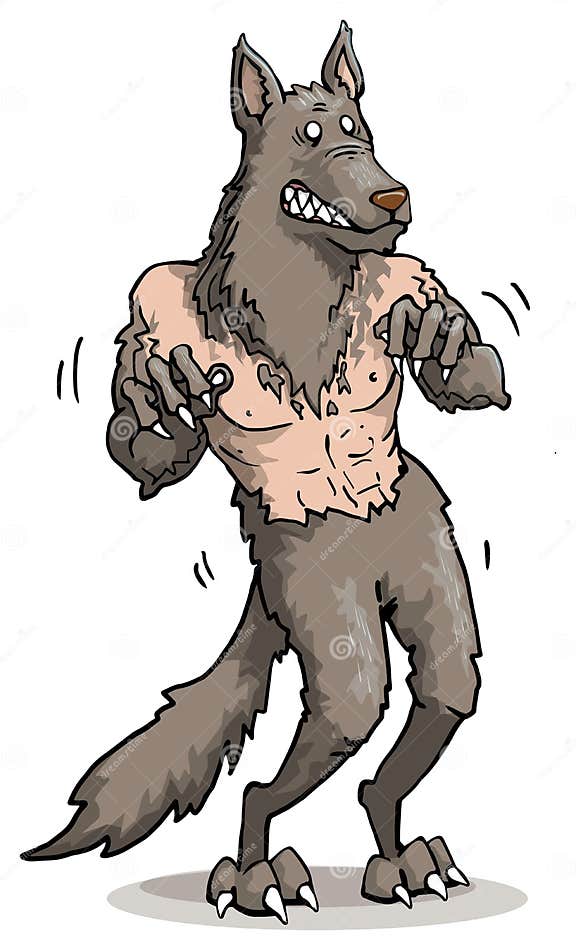 Scared werewolf stock vector. Illustration of terror - 59229509