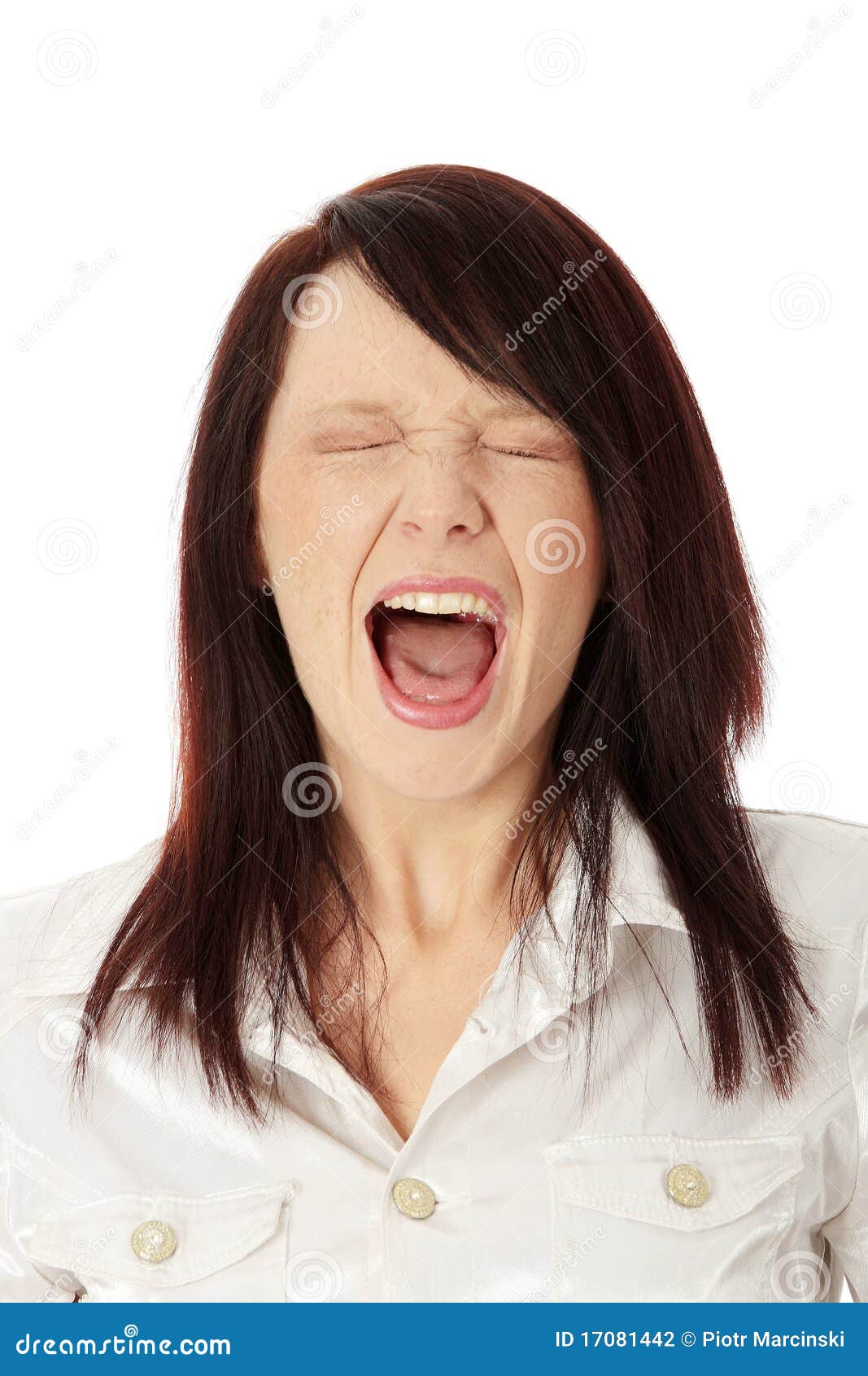 Scared woman stock photo. Image of closeup, fright, girl - 17081442