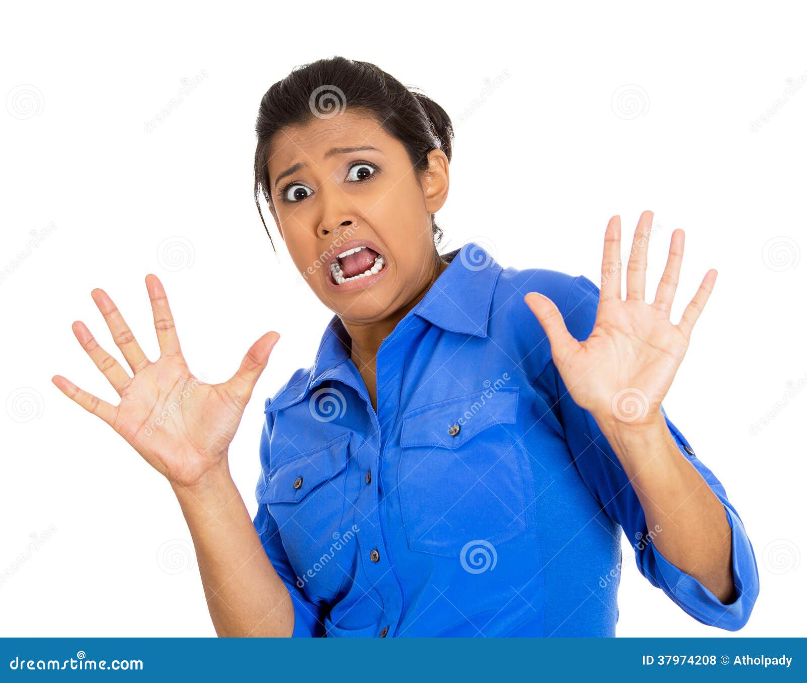 Scared Woman Royalty Free Stock Photos - Image: 37974208