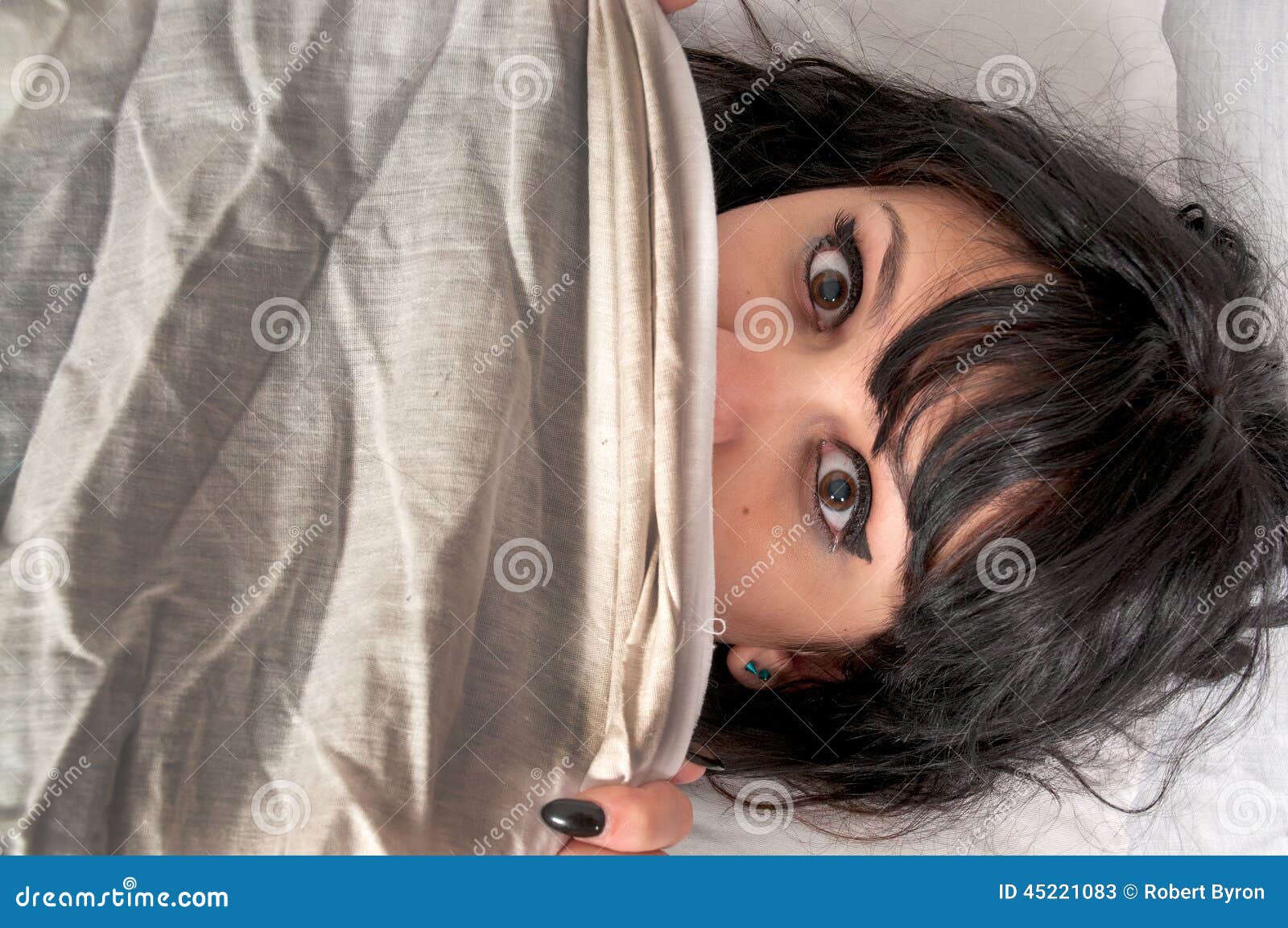 Scared Woman stock image. Image of nightmare, female - 45221083