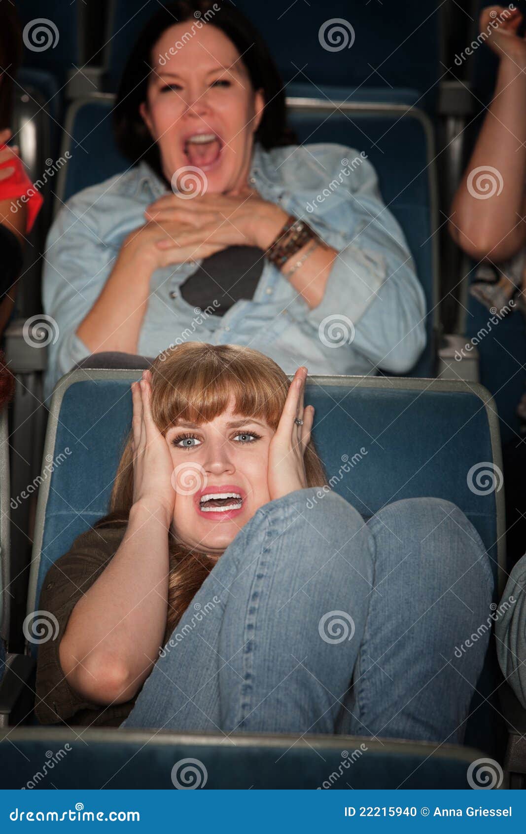 Scared Women stock photo. Image of scream, afraid, reaction - 22215940