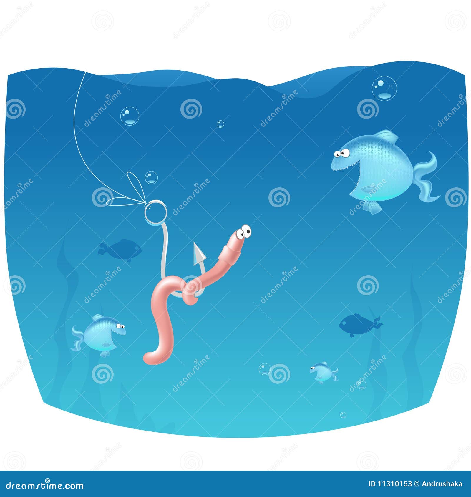 Scared Worm is Crying for Help Stock Vector - Illustration of scare ...