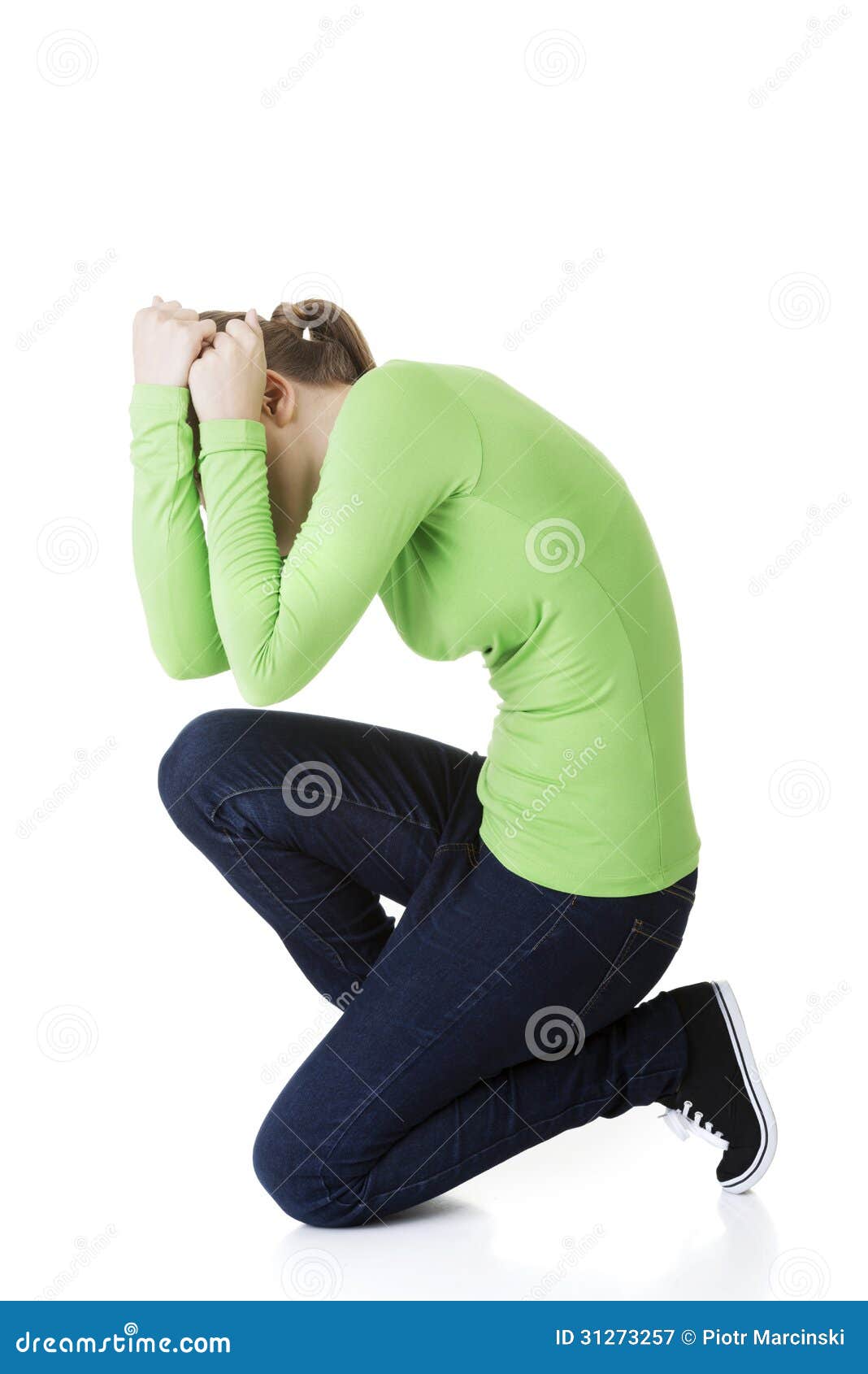 Woman Afraid Of Spiders Or Insects Royalty-Free Stock Photography ...