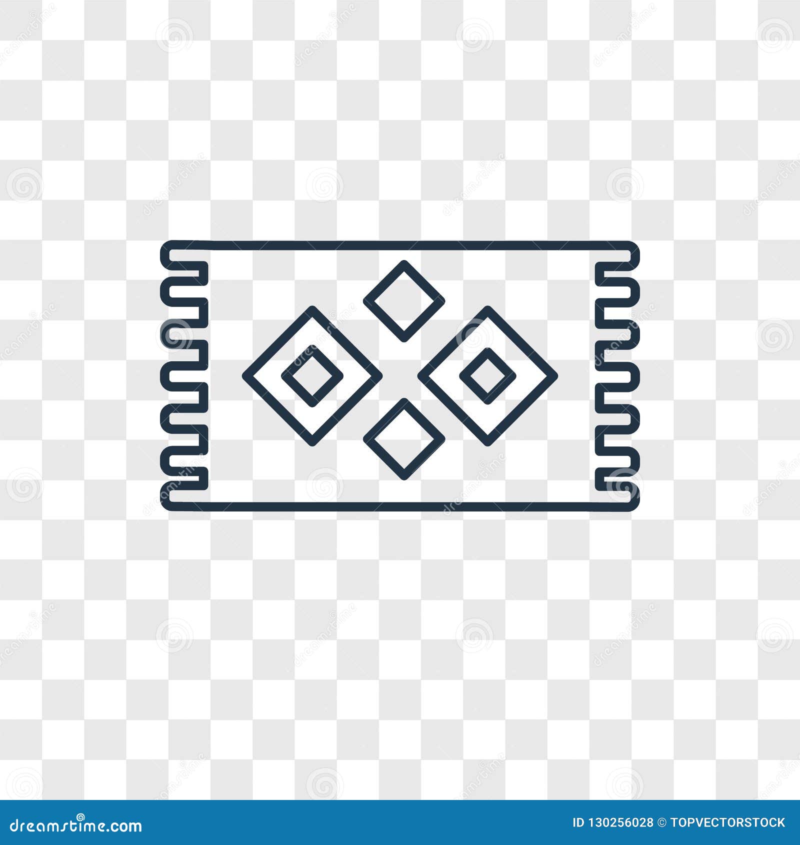 Scarf Concept Vector Linear Icon Isolated on Transparent Background ...