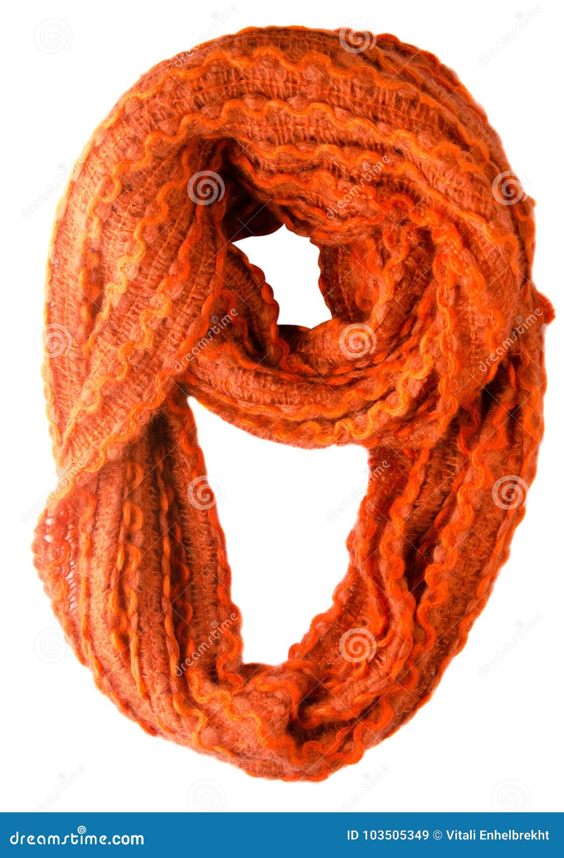 Scarf Isolated on White Background.Scarf Top View Stock Image - Image ...