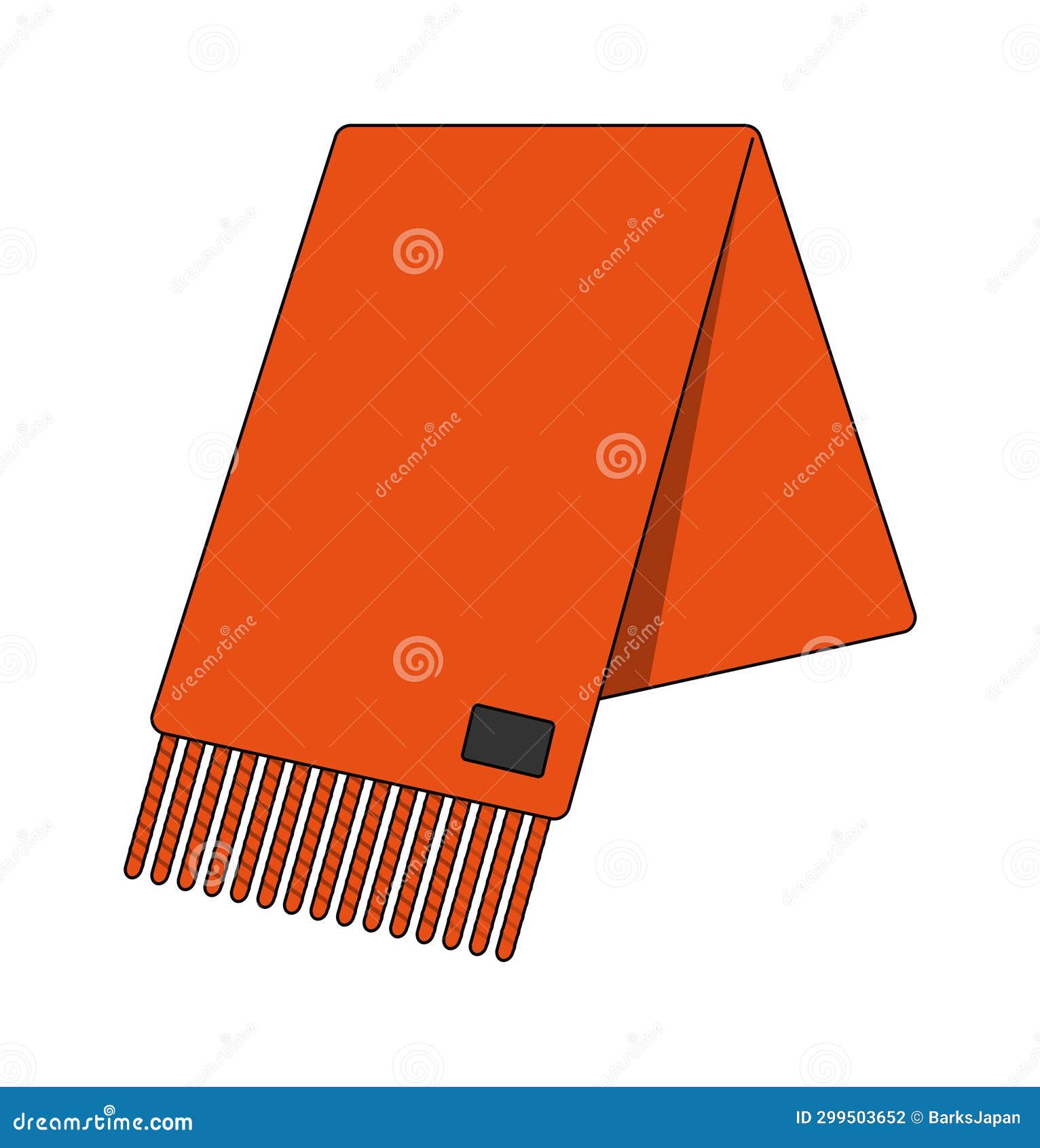 Scarf (muffler) Template Illustration Stock Vector - Illustration of ...